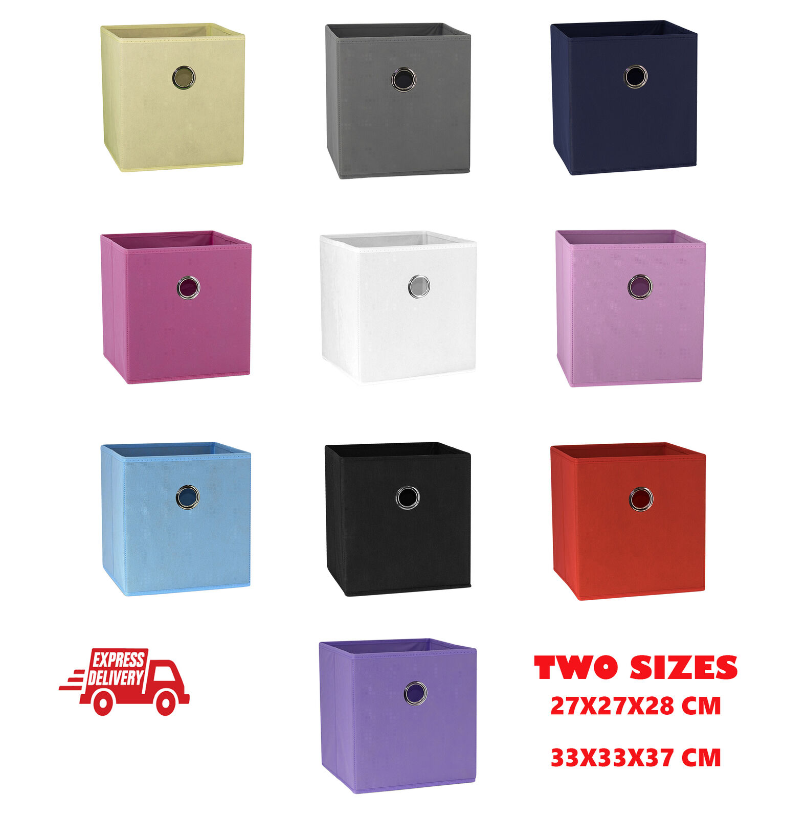 Foldable Folding Kids Storage Cube Storage Box Bookcase Cube Toy Organiser